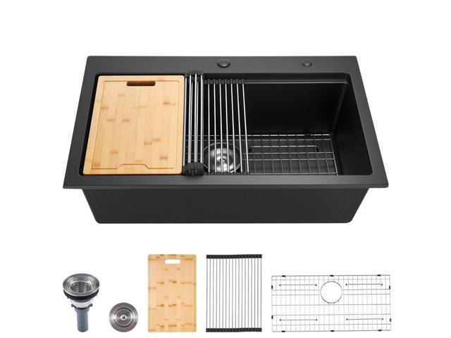 Click here for 33 inch Kitchen Sink Workstation  Top Mount Granit... prices