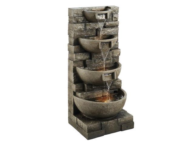 Click here for VEVOR Outdoor Water Fountain 4-Tier Yard Fountain... prices