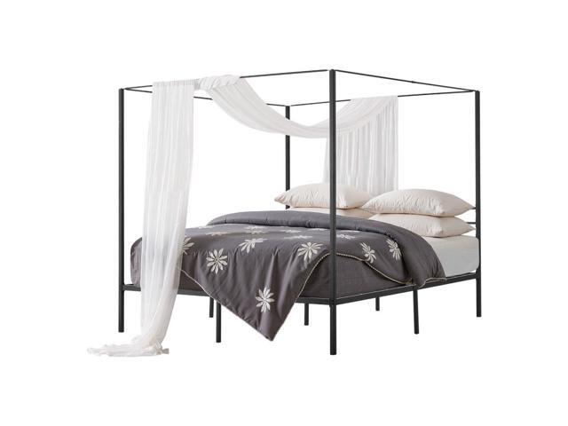 Click here for VEVOR King Size Canopy Bed Frame Metal Canopy Bed... prices