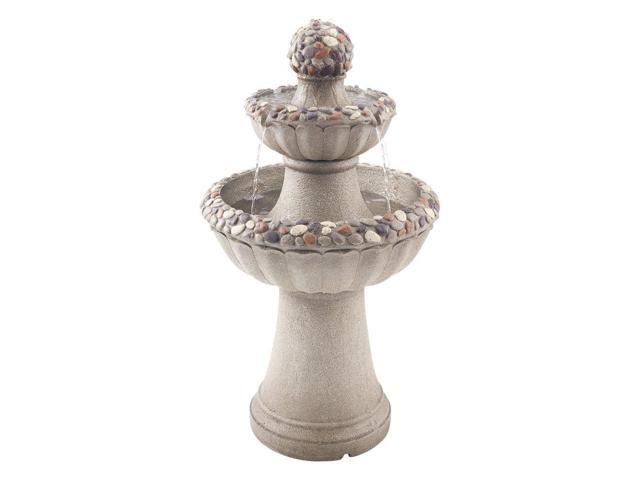 Click here for VEVOR Outdoor Water Fountain 2-Tier Rock Base Styl... prices