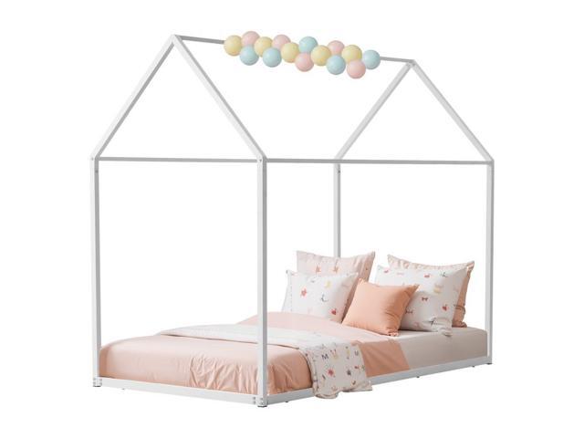Click here for VEVOR Twin Size House Bed Frame Metal Kids Floor B... prices