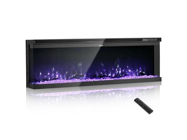 Click here for VEVOR 72 inch Electric Fireplace Three Sided Glass... prices