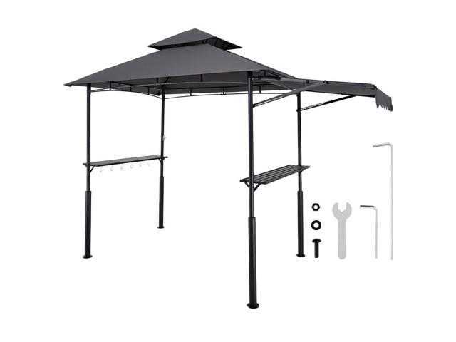 Click here for VEVOR 8x5 BBQ Grill Gazebo Canopy Shelter Tent wit... prices