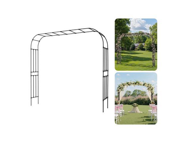 Click here for VEVOR Metal Garden Arch 94.5x126x15.8 in Trellis A... prices
