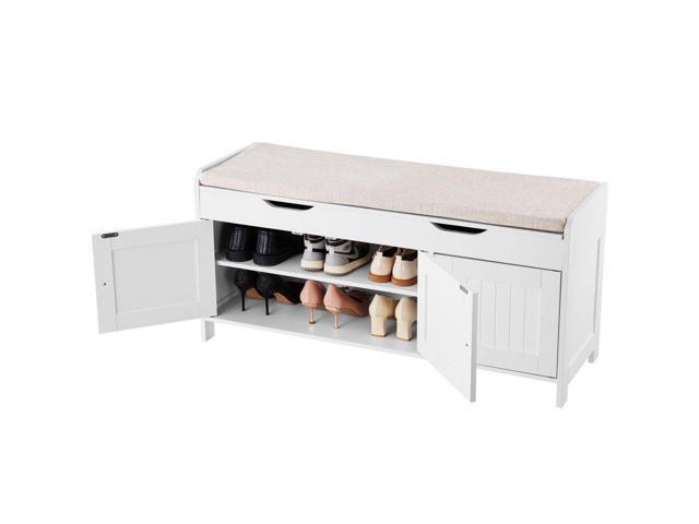 Click here for Shoe Bench with Cushion and Adjustable Shelf 41.3x... prices
