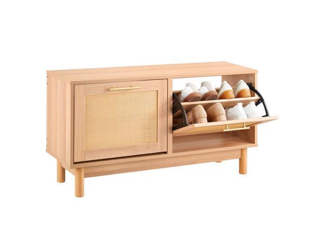 Click here for Entryway Shoe Storage Bench 39.4x11.8x20.9Inch Rat... prices