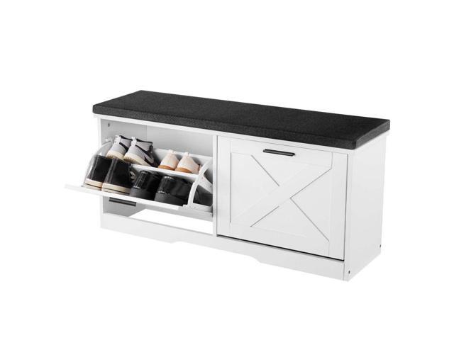 Click here for Shoe Rack Bench with Cushioned Seat & Flip Drawers... prices