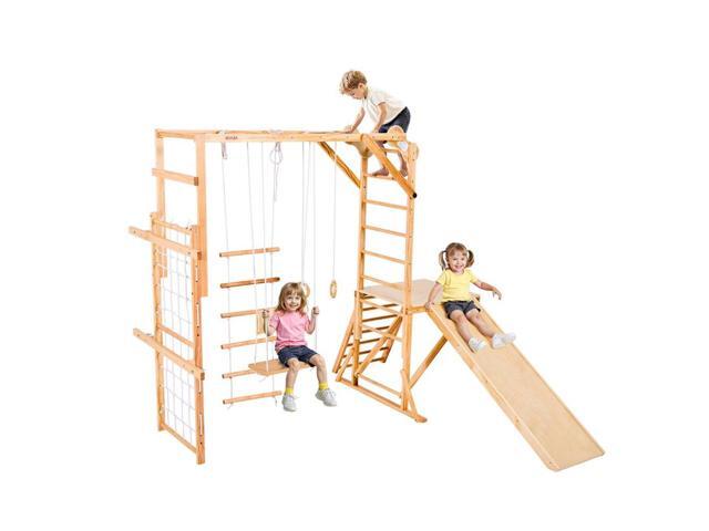 Click here for VEVOR Indoor Playground Jungle Gym 8-in-1 Wooden I... prices