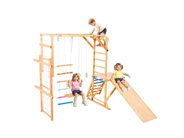 Click here for VEVOR Indoor Playground Jungle Gym 8-in-1 Wooden I... prices