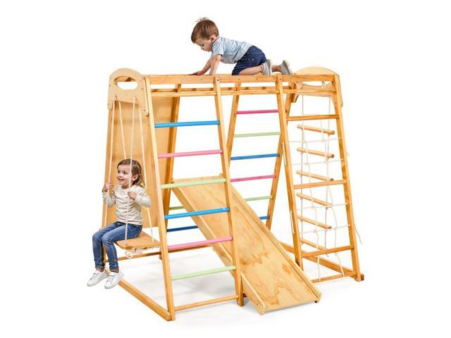 Click here for VEVOR Indoor Playground Jungle Gym 7-in-1 Wooden I... prices
