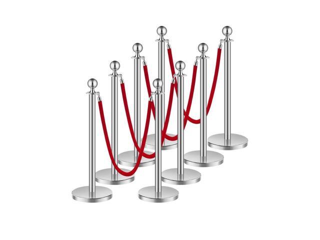 Click here for VEVOR Stanchions and Velvet Ropes 8Pcs  Hollow Bas... prices
