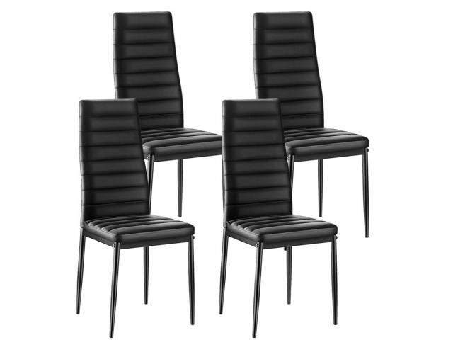 Click here for Set of 4 Dining Chairs Modern Leather Kitchen Side... prices