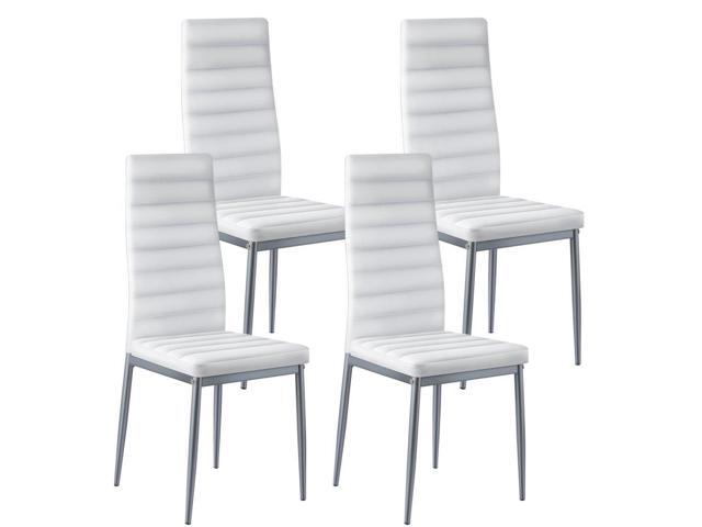 Click here for Set of 4 Dining Chairs Modern Leather Kitchen Side... prices