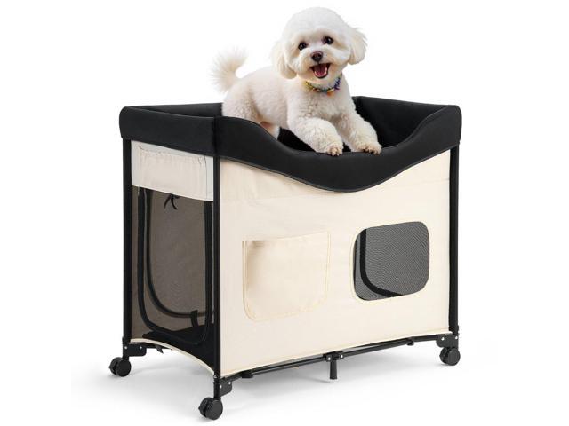Click here for VEVOR Elevated Lounge Pet Bed Foldable Bunk Dog Be... prices