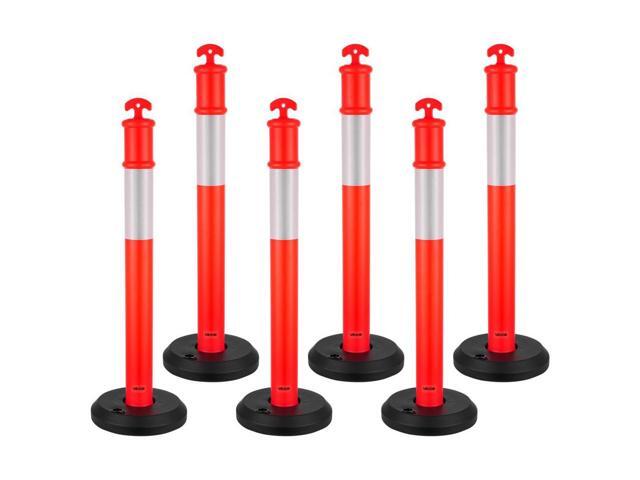 Click here for VEVOR 6 Packs Traffic Delineator Posts 48 in Traff... prices