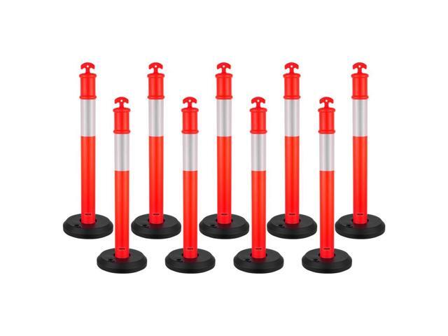 Click here for VEVOR 9 Packs Traffic Delineator Posts 48 in Traff... prices