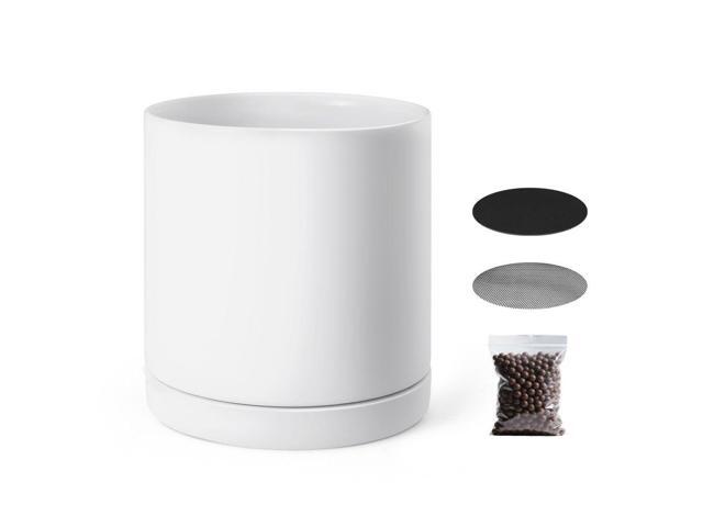 Click here for VEVOR 12 in Cylinder Ceramic Planter Pot with Sauc... prices