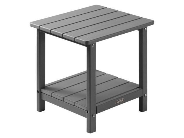 Click here for VEVOR Outdoor Side Table 2-Tier HDPE Outside End T... prices