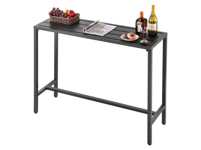 Click here for 47 x 15 in Outdoor Bar Table Waterproof Top Patio... prices