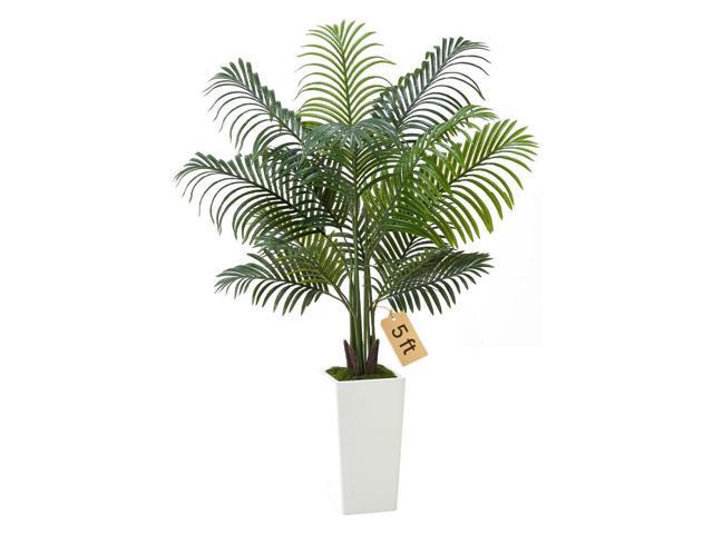 Click here for 5ft Artificial Areca Palm Tree Faux Plant in Pot f... prices