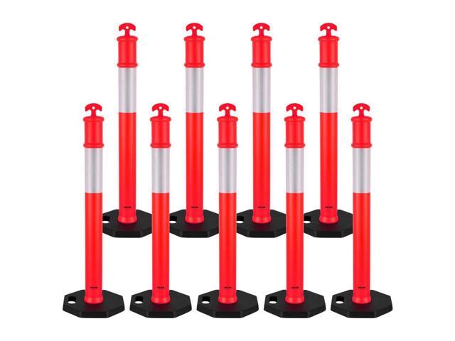 Click here for VEVOR 9 Packs Traffic Delineator Posts 48 in Traff... prices