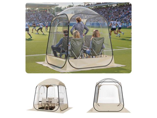 Click here for VEVOR Pop up Sports Tent 63x63 in Outdoor Clear Bu... prices