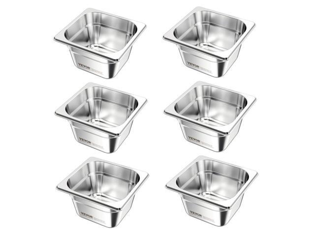 Click here for VEVOR 1/6 Size Hotel Pans Steam Table Pans 4 Inch... prices