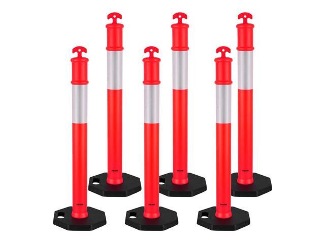 Click here for VEVOR 6 Packs Traffic Delineator Posts 48 in Traff... prices