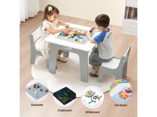 Click here for VEVOR 4 in 1 Kid Activity Table and 2 Chairs Set T... prices