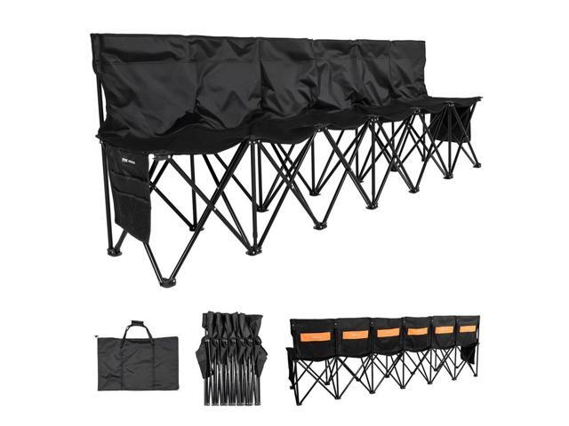 Click here for VEVOR Folding Chair Sport 6 Seat Team Bench w/ Mul... prices