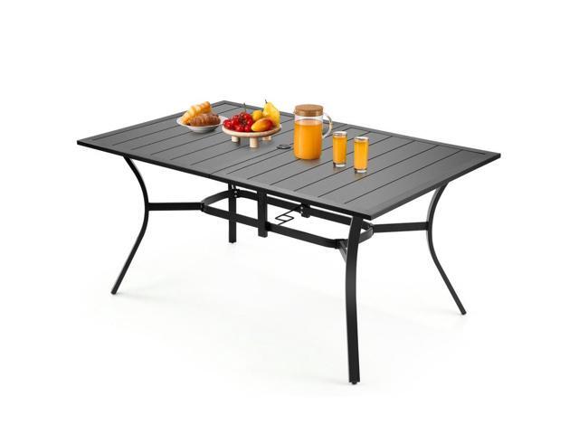 Click here for VEVOR Outdoor Patio Dining Table Rectangular Metal... prices