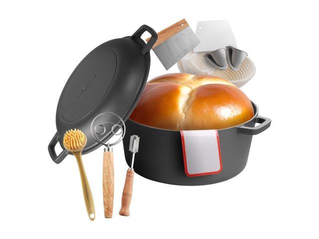 Click here for Cast Iron Dutch Oven 2-in-1 Pre-Seasoned Double Po... prices