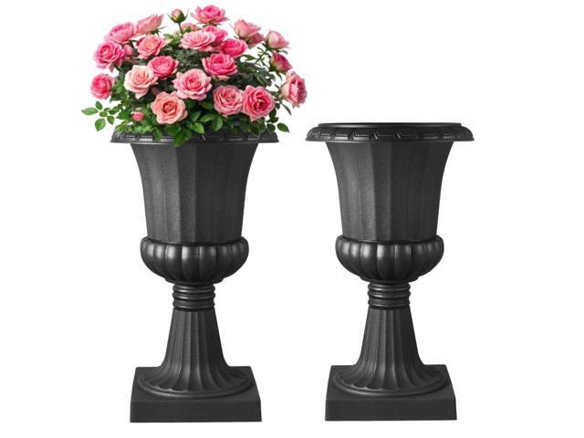 Click here for VEVOR Plastic Urn Planters 15.8 x 26.4 Inch Black... prices