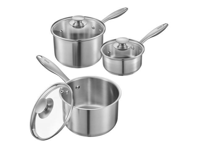 Click here for VEVOR 1 QT & 2 QT & 3 QT Saucepan Set Stainless St... prices