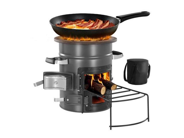 Click here for VEVOR Camping Rocket Stove Wood Burning Portable R... prices