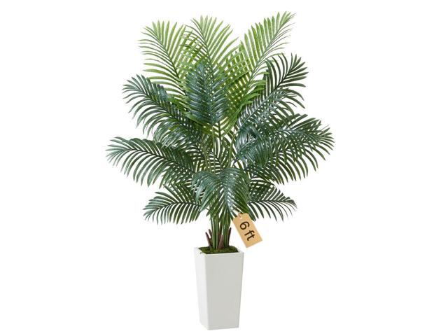 Click here for 6ft Artificial Areca Palm Tree Faux Plant in Pot f... prices