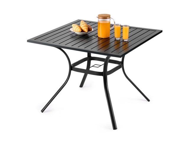 Click here for VEVOR Outdoor Patio Dining Table Square Metal Stee... prices