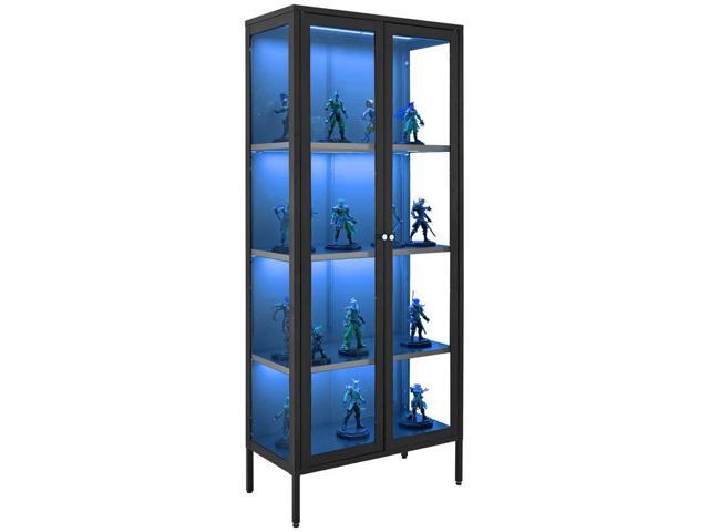 Click here for VEVOR Lighted Display Cabinet with Glass Doors 66... prices