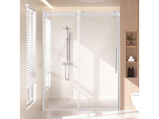 Click here for Frameless Shower Door 58-59 x 75 in Clear SGCC Tem... prices