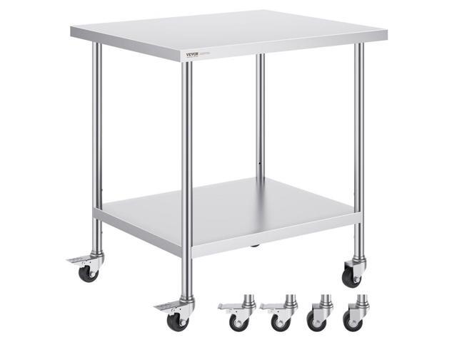 Click here for VEVOR Stainless Steel Work Table 30 x 18 x 38 Inch... prices