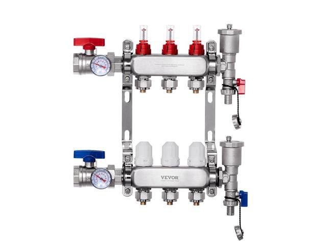 Click here for VEVOR 3-Branch Radiant Heat Manifold 1/2 PEX Tubin... prices