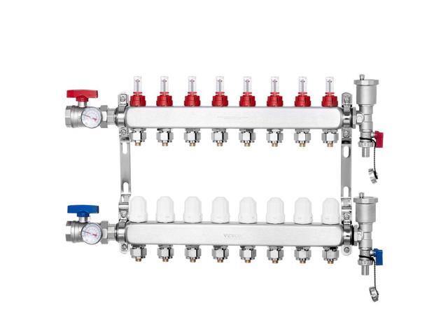 Click here for VEVOR 8-Branch Radiant Heat Manifold 1/2 PEX Tubin... prices
