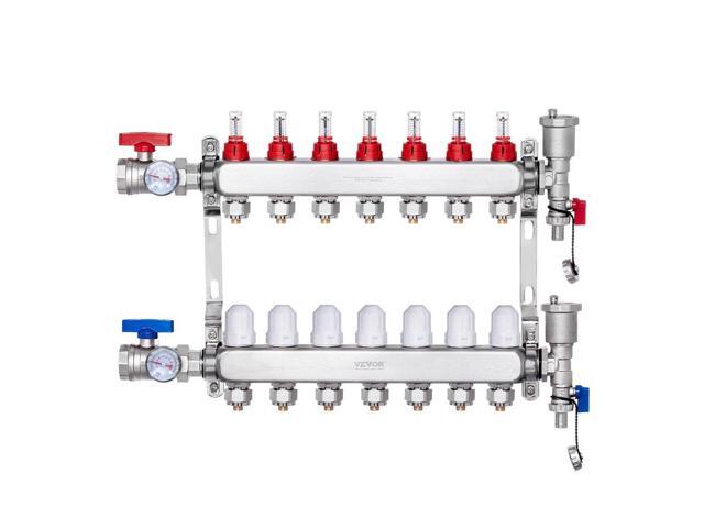 Click here for VEVOR 7-Branch Radiant Heat Manifold 1/2 PEX Tubin... prices