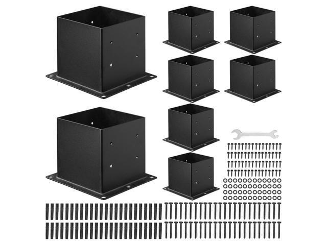 Click here for 8 Pack 4x4 Post Base Brackets Wood Fence Post Anch... prices