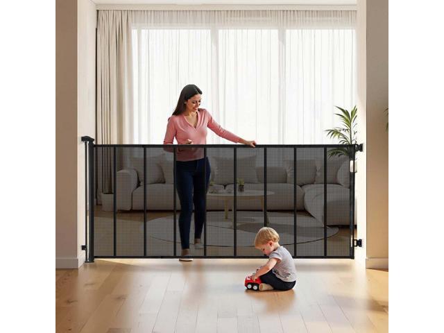Click here for VEVOR Retractable Baby Gate Mesh Dog Gate 163.3 in... prices