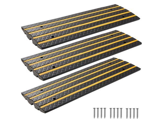 Click here for VEVOR 3 Pcs Driveway Rubber Curb Ramp 33069 lbs 2.... prices