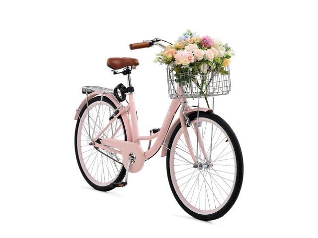 Click here for VEVOR Cruiser Bike  1-Speed  26-Inch Pink Beach Cr... prices