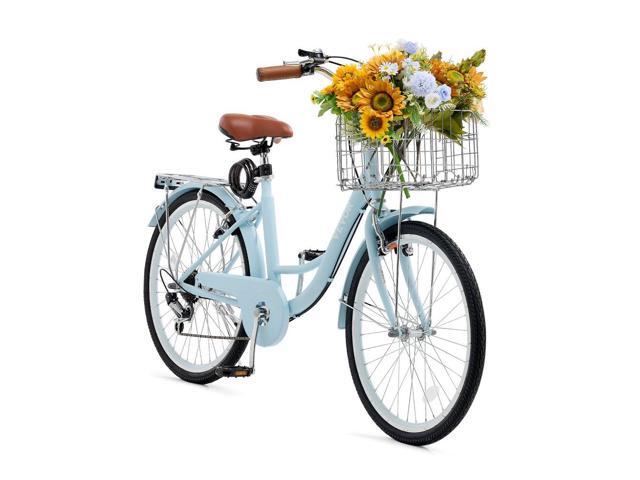 Click here for VEVOR Cruiser Bike  7-Speed  26-Inch Light Blue Be... prices