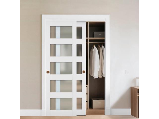 Click here for VEVOR Sliding Closet Door  48 (Double 25) x 80  5-... prices