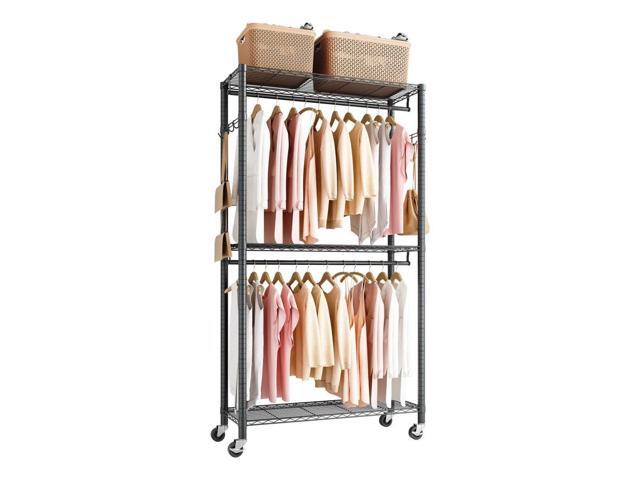 Click here for VEVOR Rolling Clothes Rack  Heavy Duty Clothing Ga... prices